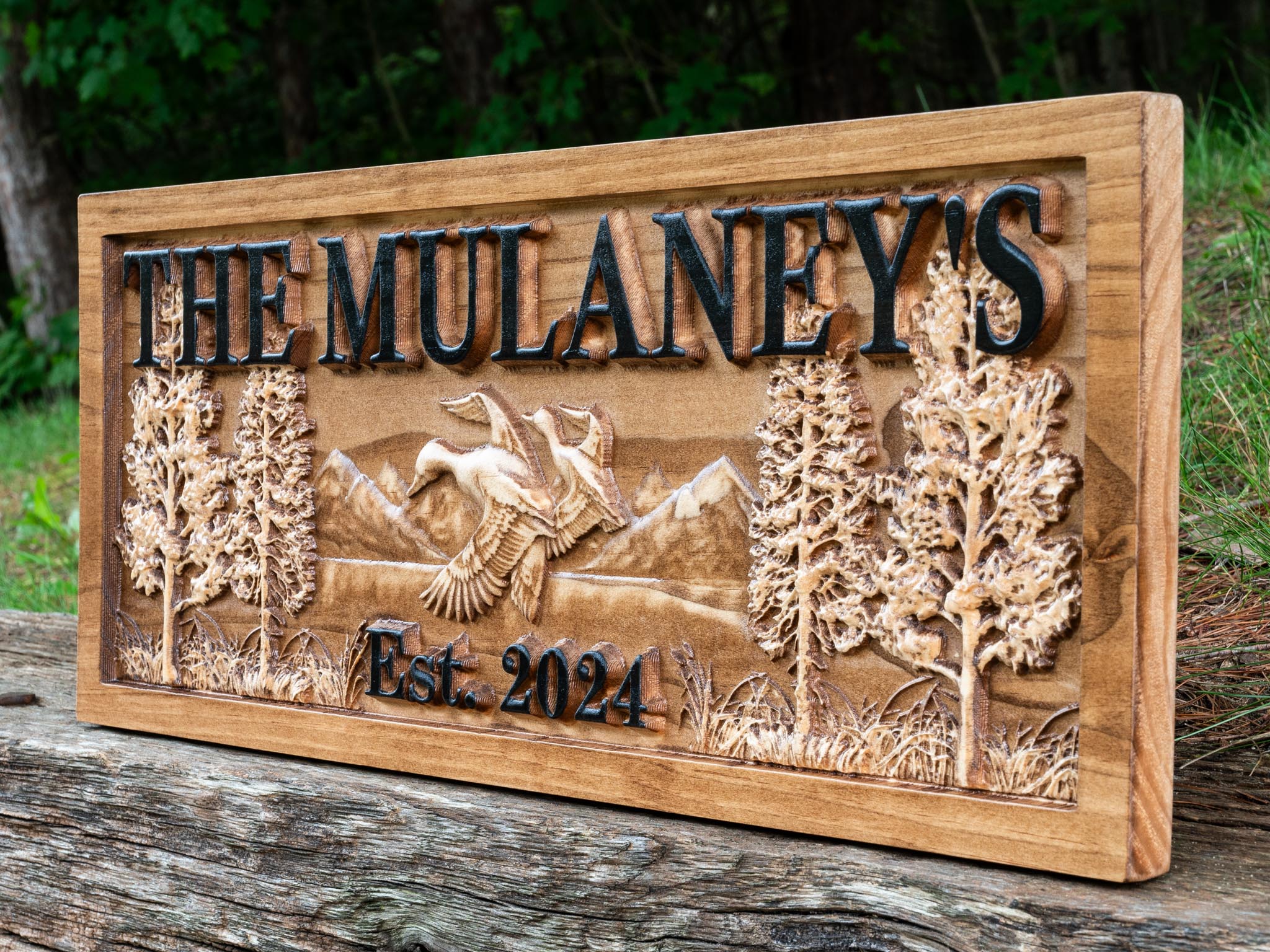 Custom Name Sign with Ducks