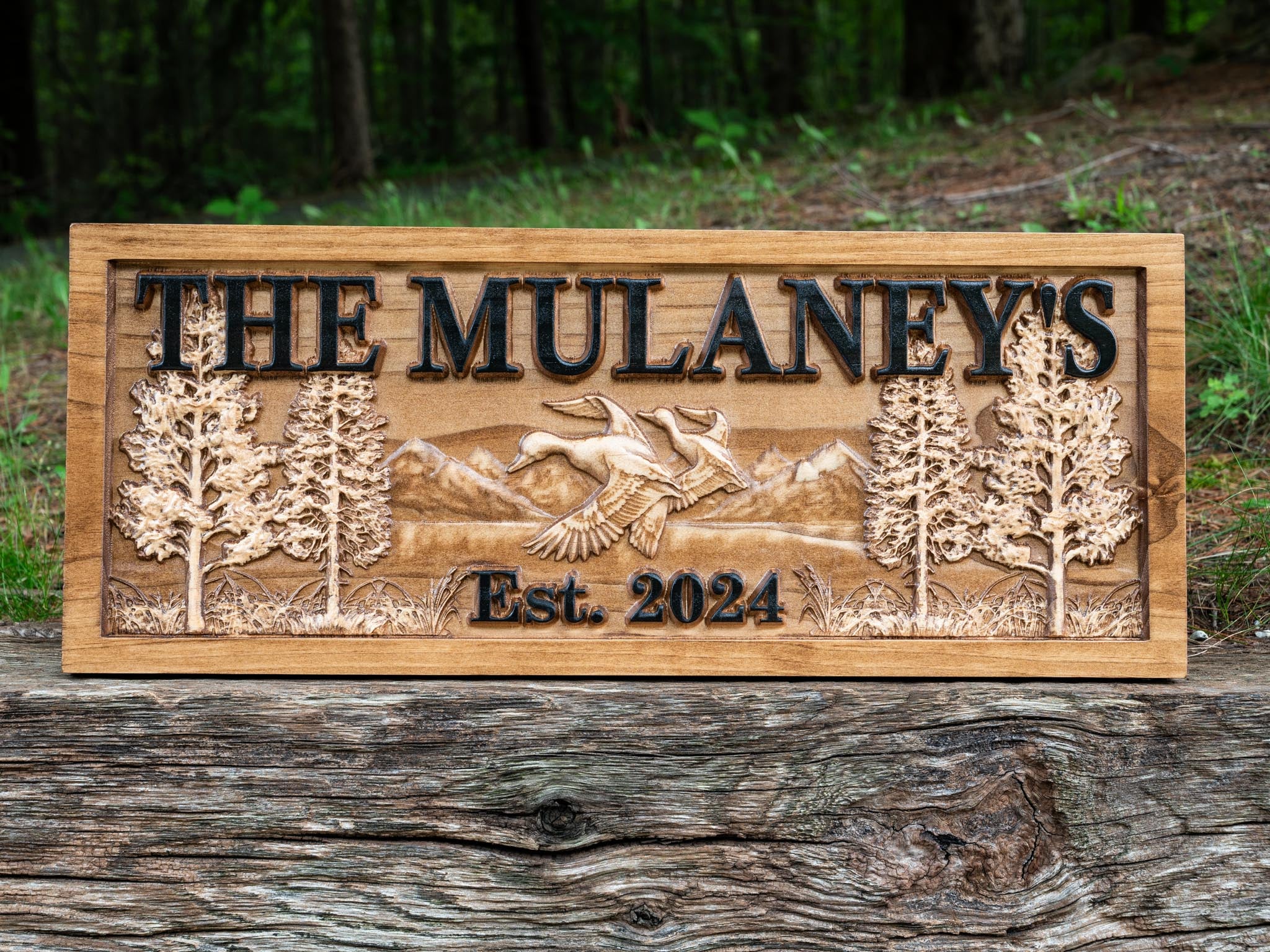 Custom Name Sign with Ducks