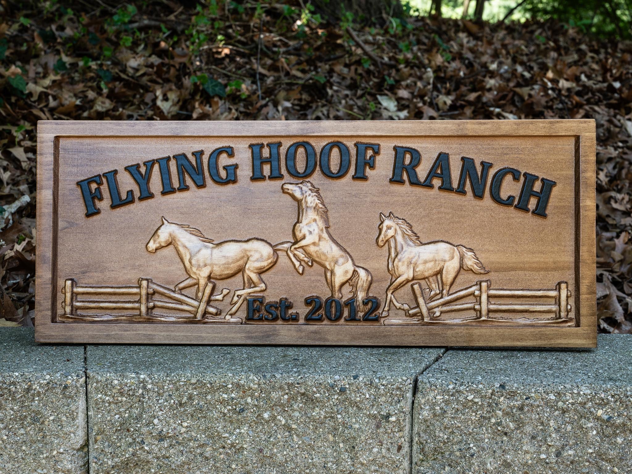 Horse Ranch Name Sign