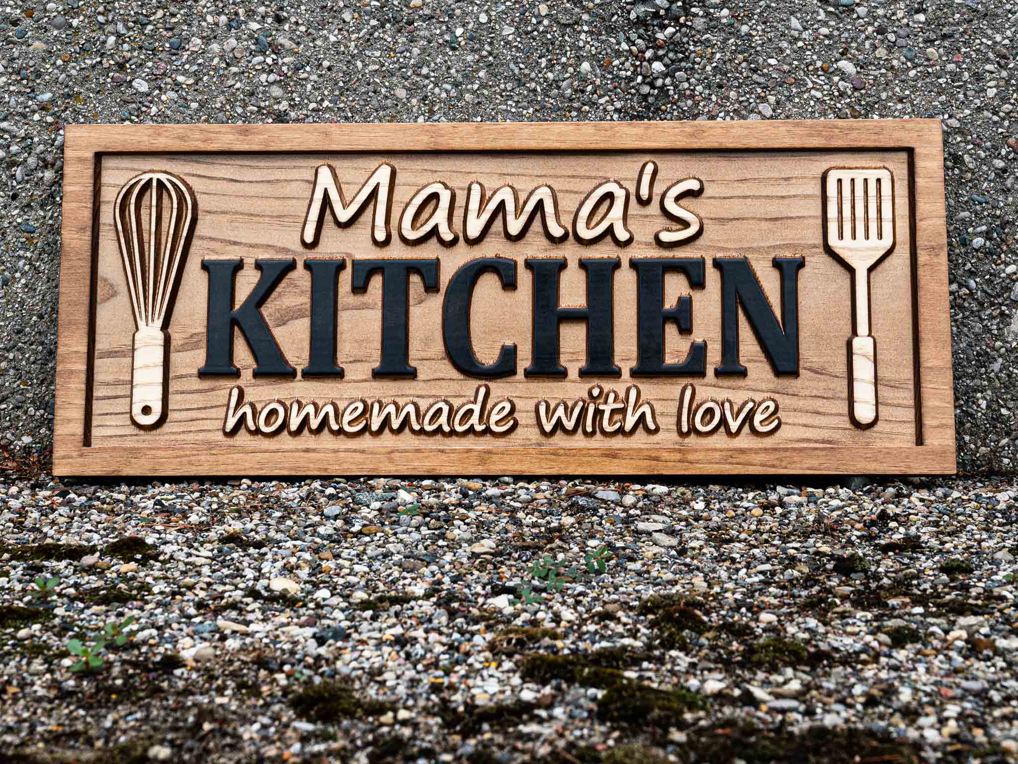 Custom Kitchen Name Sign