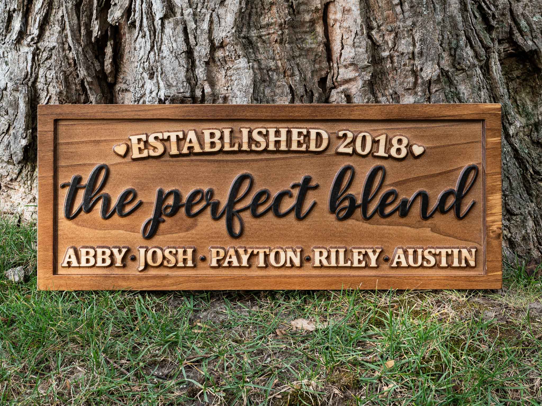 Blended Family Names Sign