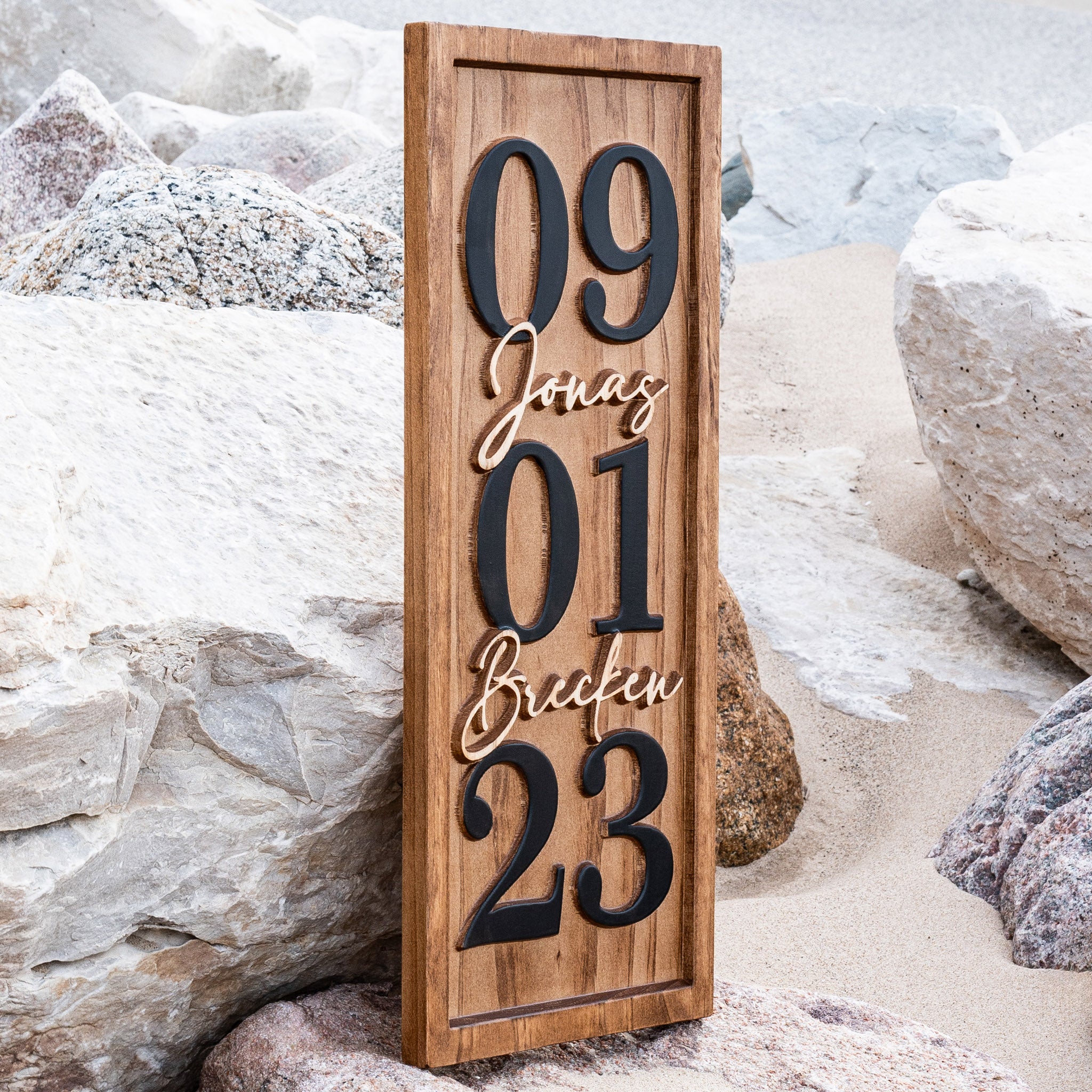 Vertical Established Date Sign