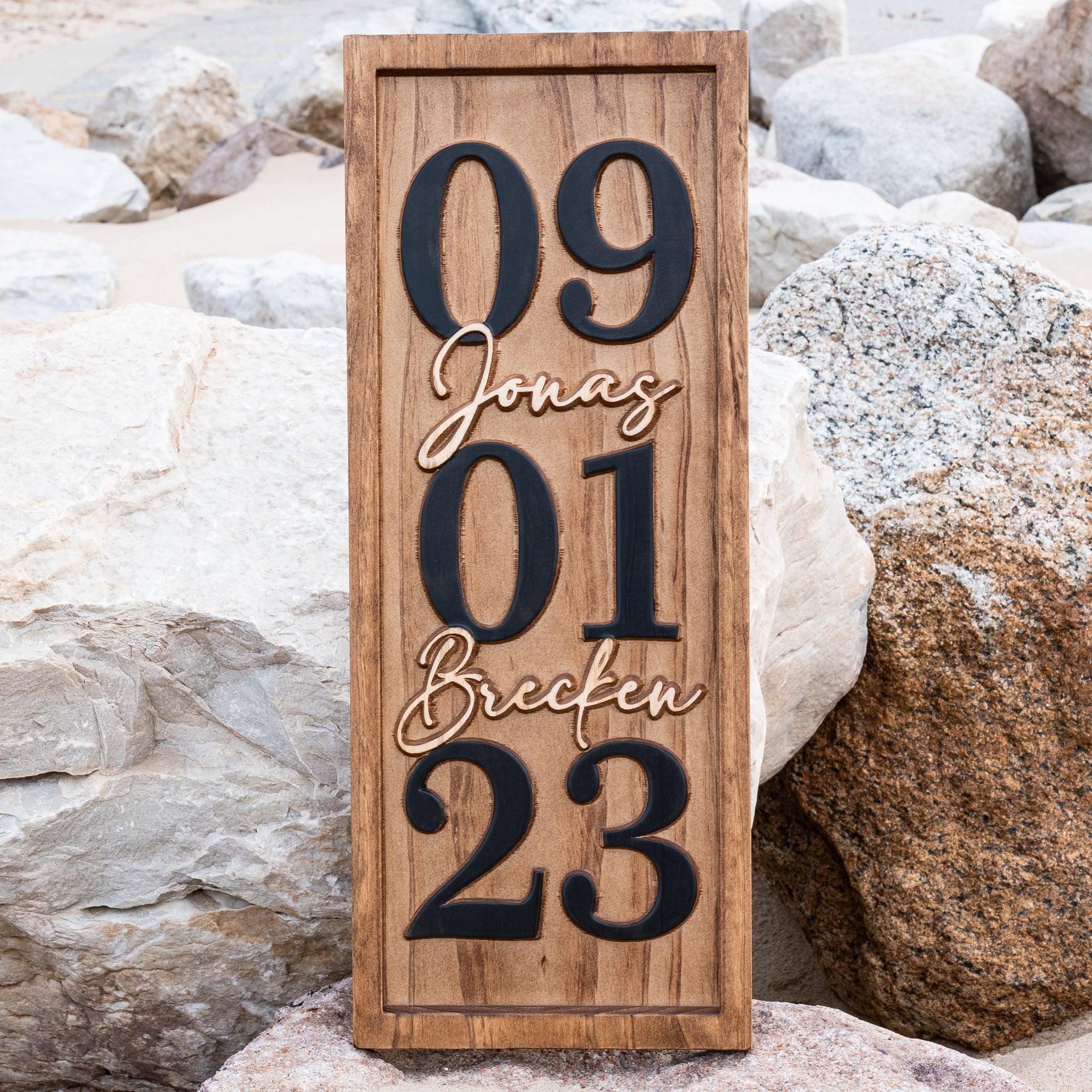 Vertical Established Date Sign