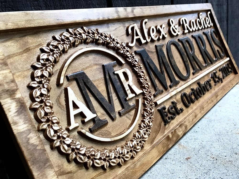 Custom Last Name Sign - 3D Woodworker