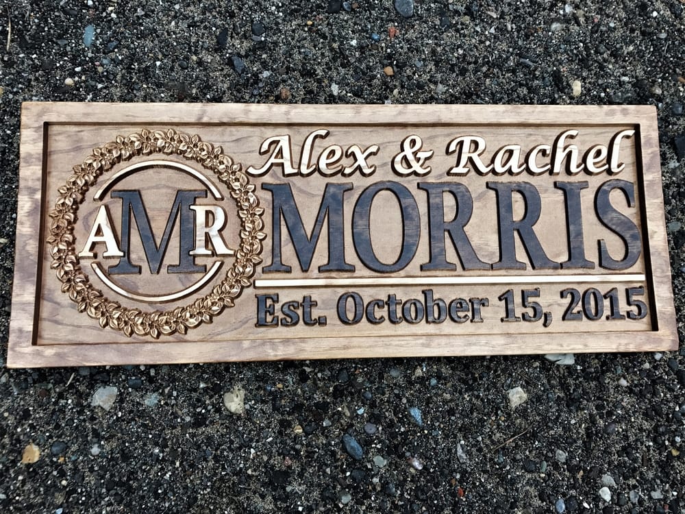 Custom Last Name Sign - 3D Woodworker